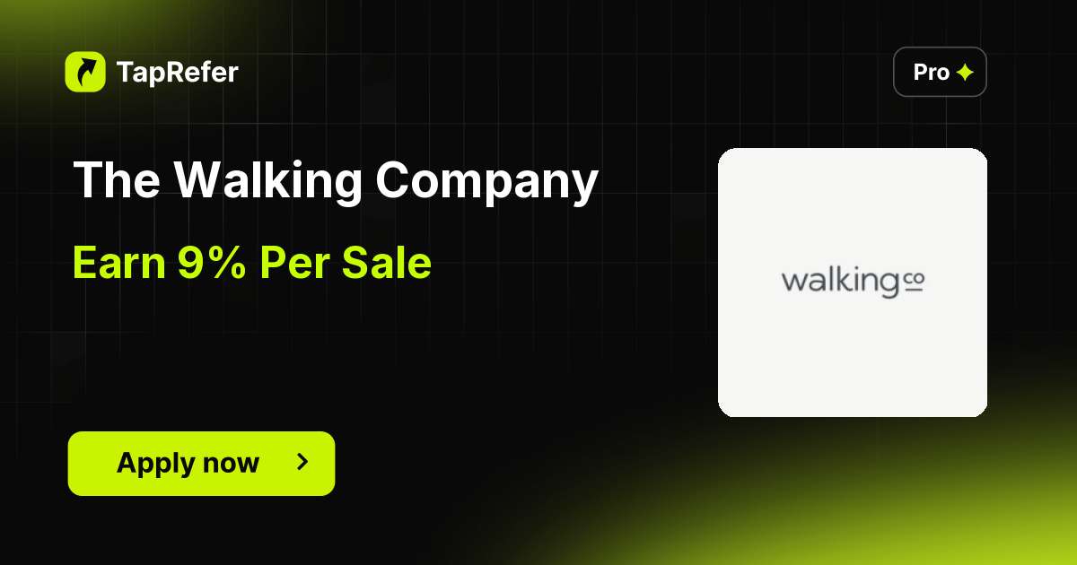 The Walking Company Affiliate Program - 9% Per Sale - TapRefer