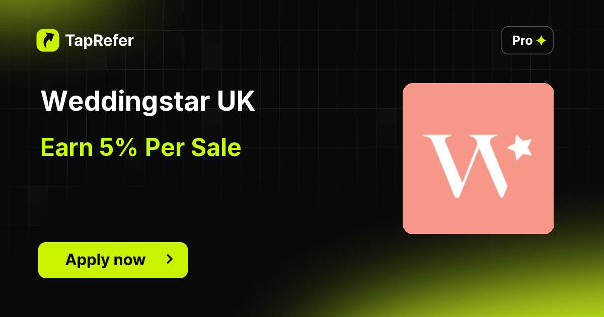 Weddingstar UK Affiliate Program - 5% Per Sale - TapRefer