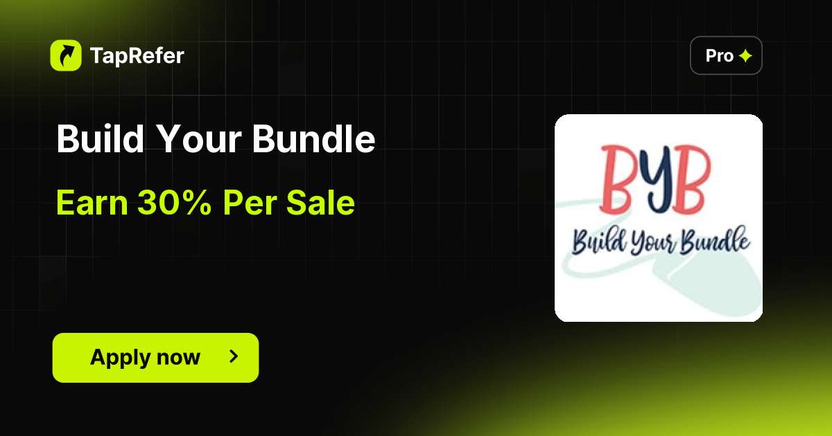 Build Your Bundle Affiliate Program - 30% Per Sale - TapRefer